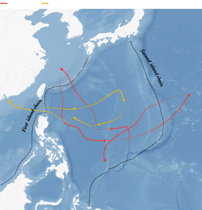 China’s Aircraft Carriers Push Into Waters Long Dominated By U.S ...